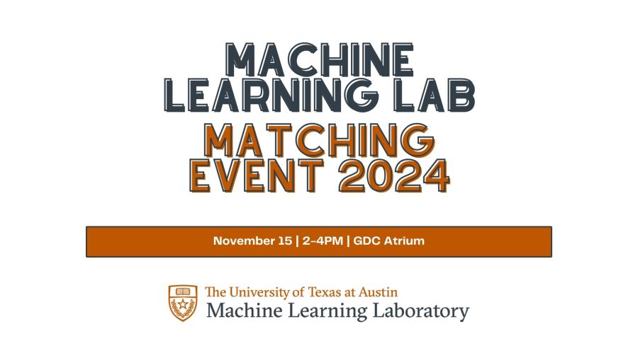 Machine Learning Lab Matching Event | Machine Learning Laboratory